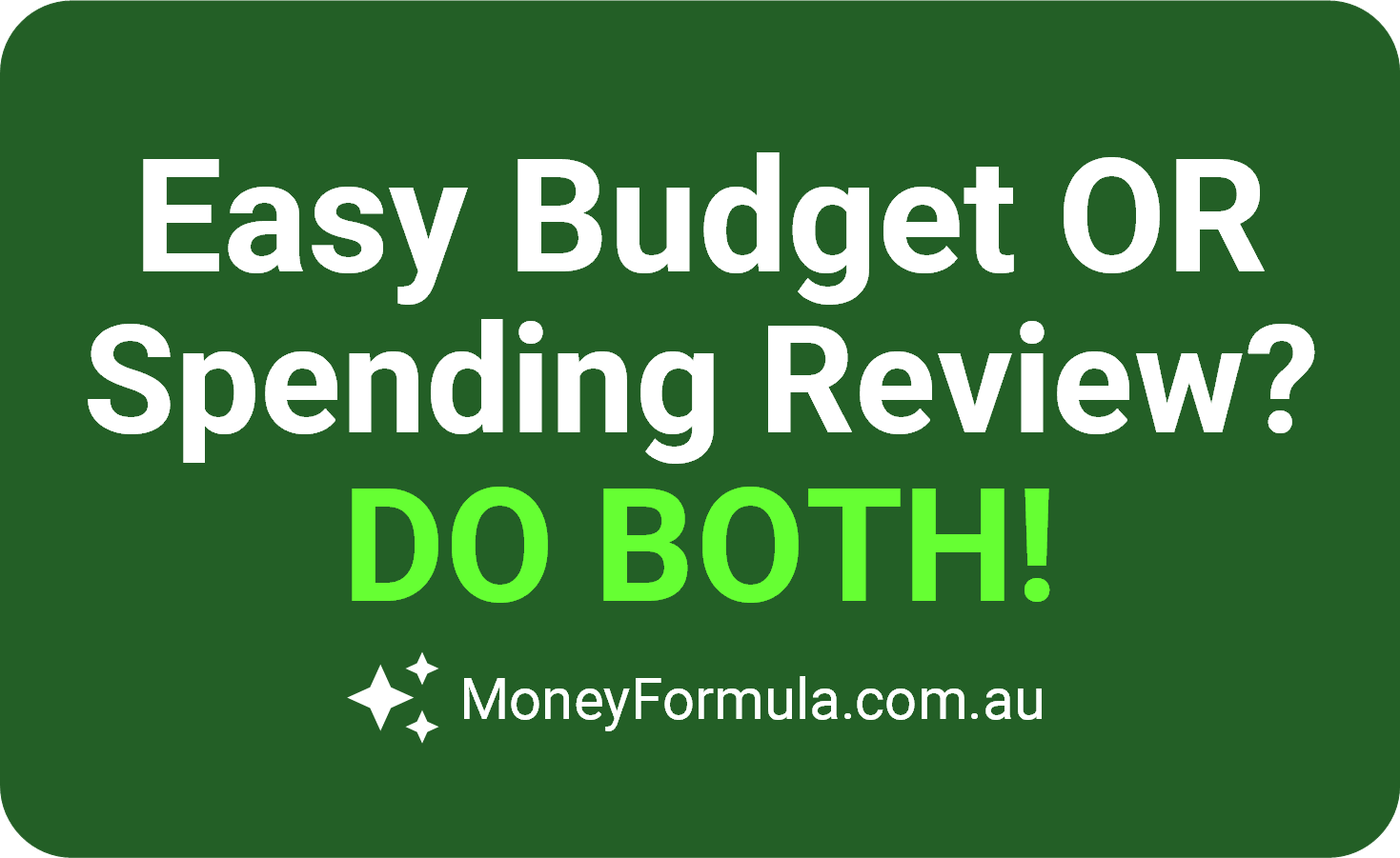 Why You Need to Create an Easy Budget AND Do a Quick Spending Review!